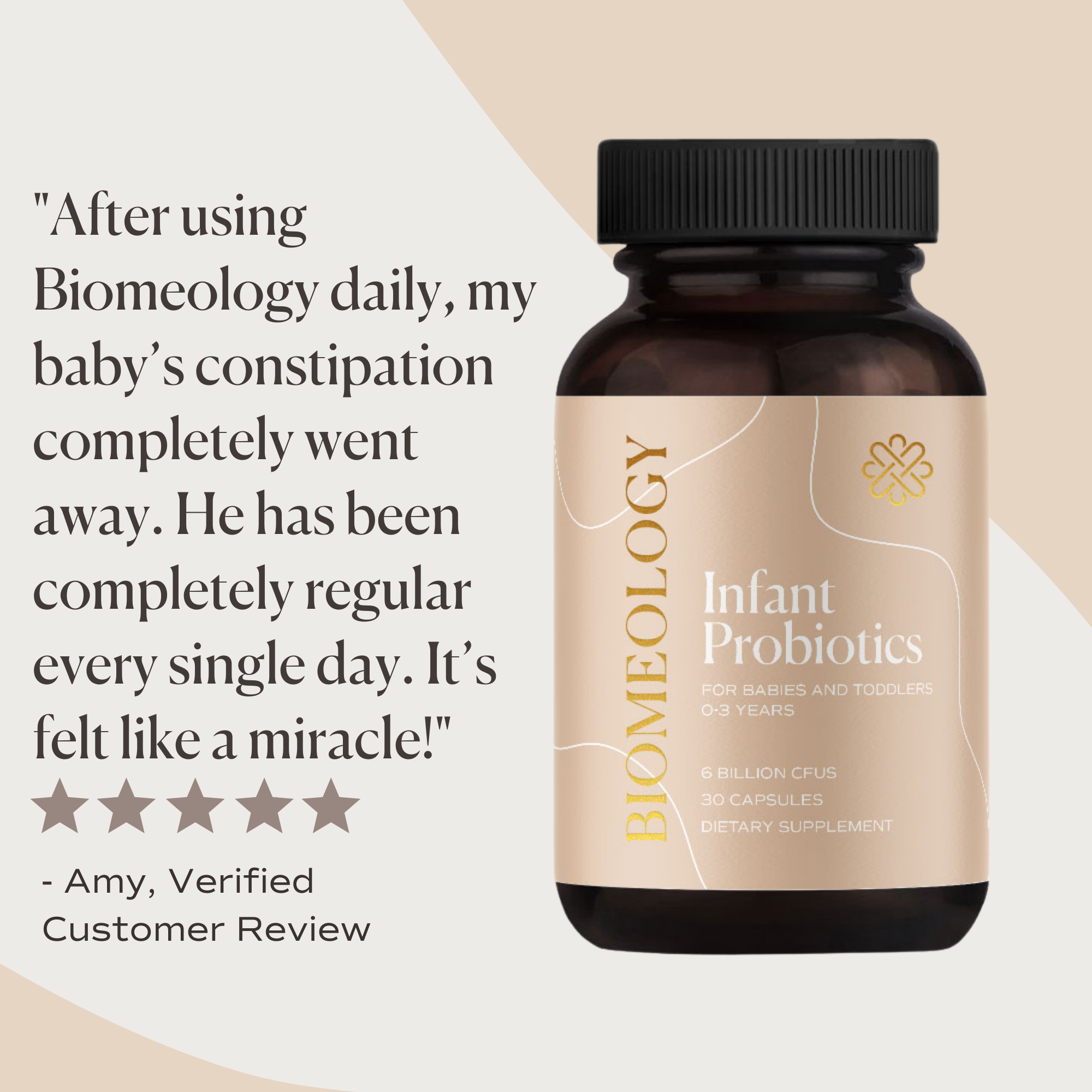 Biomeology Infant Probiotic Powder for Babies and Toddlers